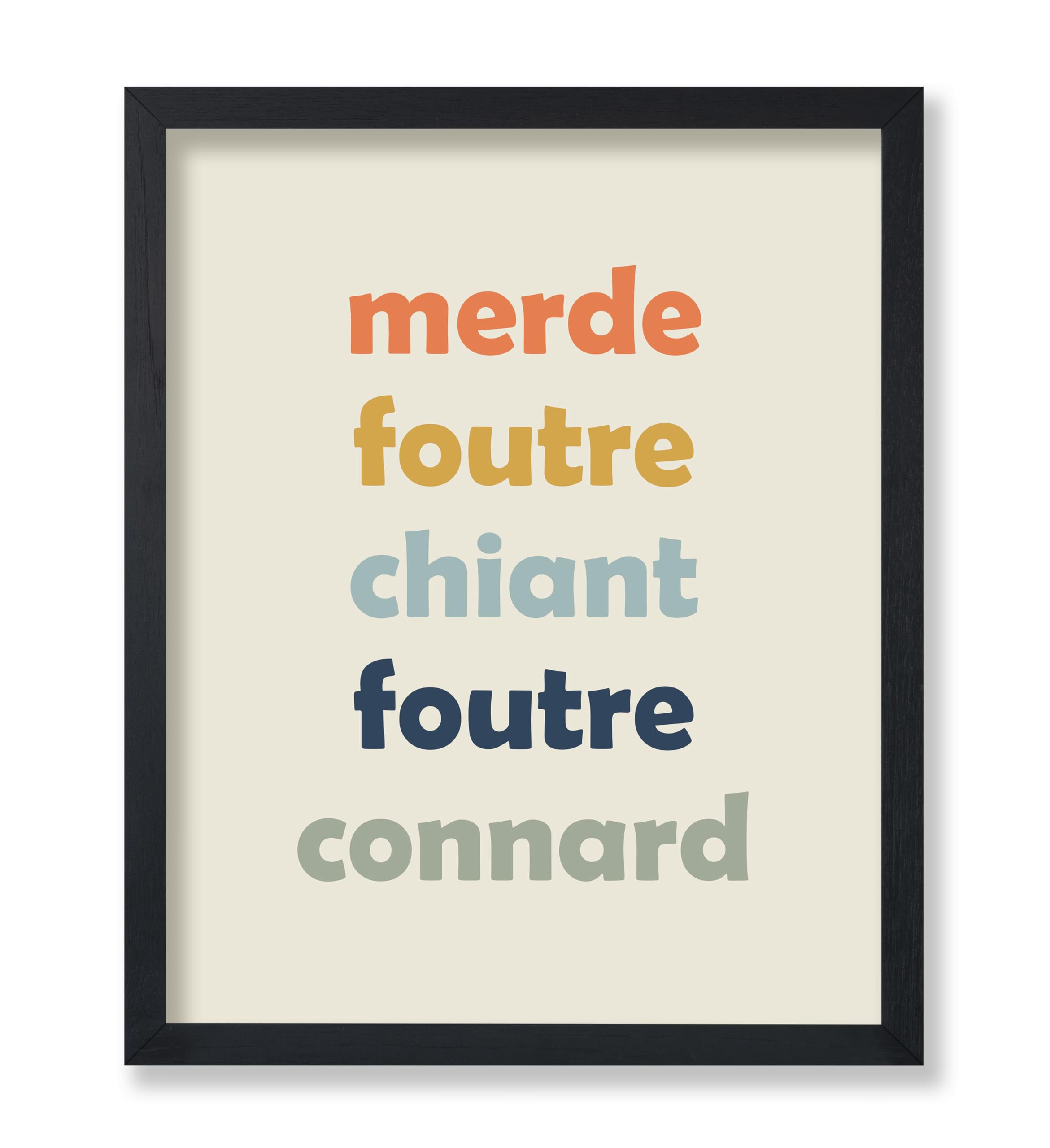 Amazon.com: Poster Master French Poster - French Swear Words Print ...