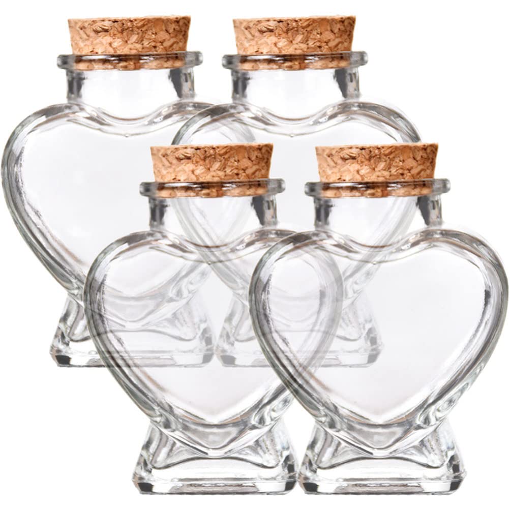 Heart Shaped Bottles With Corks