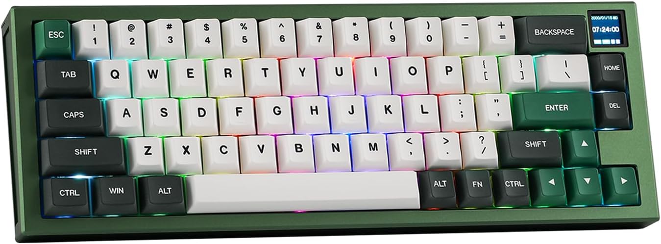 Amazon.com: EPOMAKER MS68 Wireless Gaming Keyboard with 0.85” Screen ...