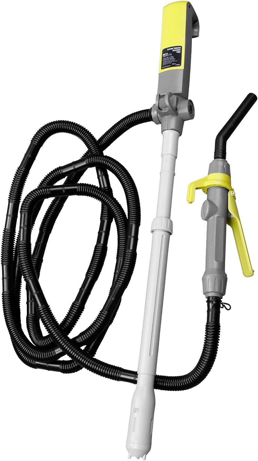 TERA PUMP TREP03-TXL Multi-Purpose Powered Liquid Transfer Pump - 110V AC / 12VDC, 2.9 GPM, 10ft ...