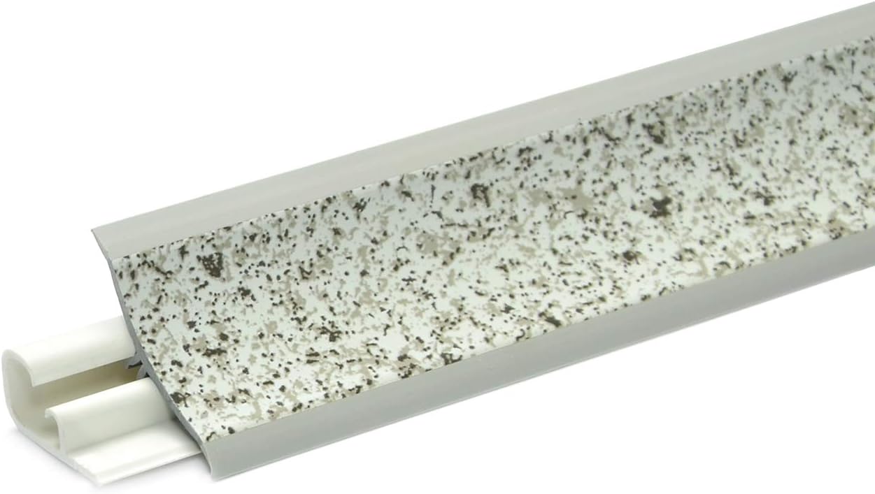 DQ-PP 2,5m WINKELLEISTE | Granit hell | 23 x 23mm | PVC | GRATIS ...