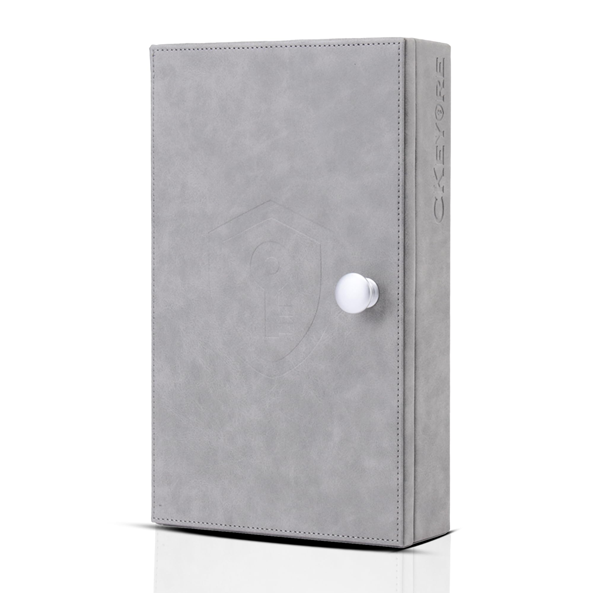 Buy CKEYURE Premium XL Grey PU Leather Faraday Box for Car Keys Wall ed ...
