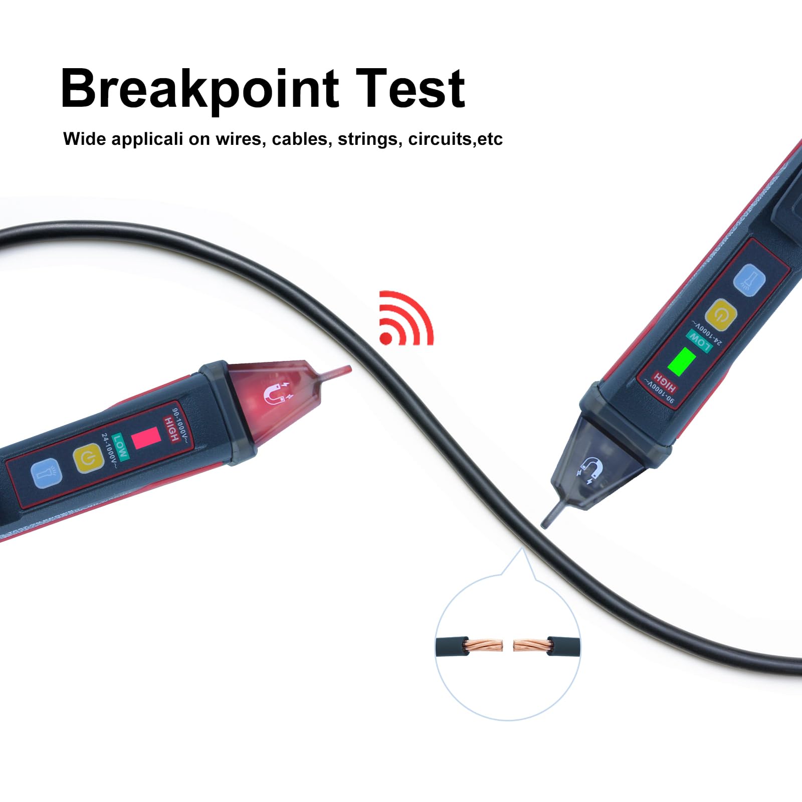 Snapklik.com : UNI-T Socket Wall AC Voltage Detector Indicator 24V-1000V Non Contact Volt ...