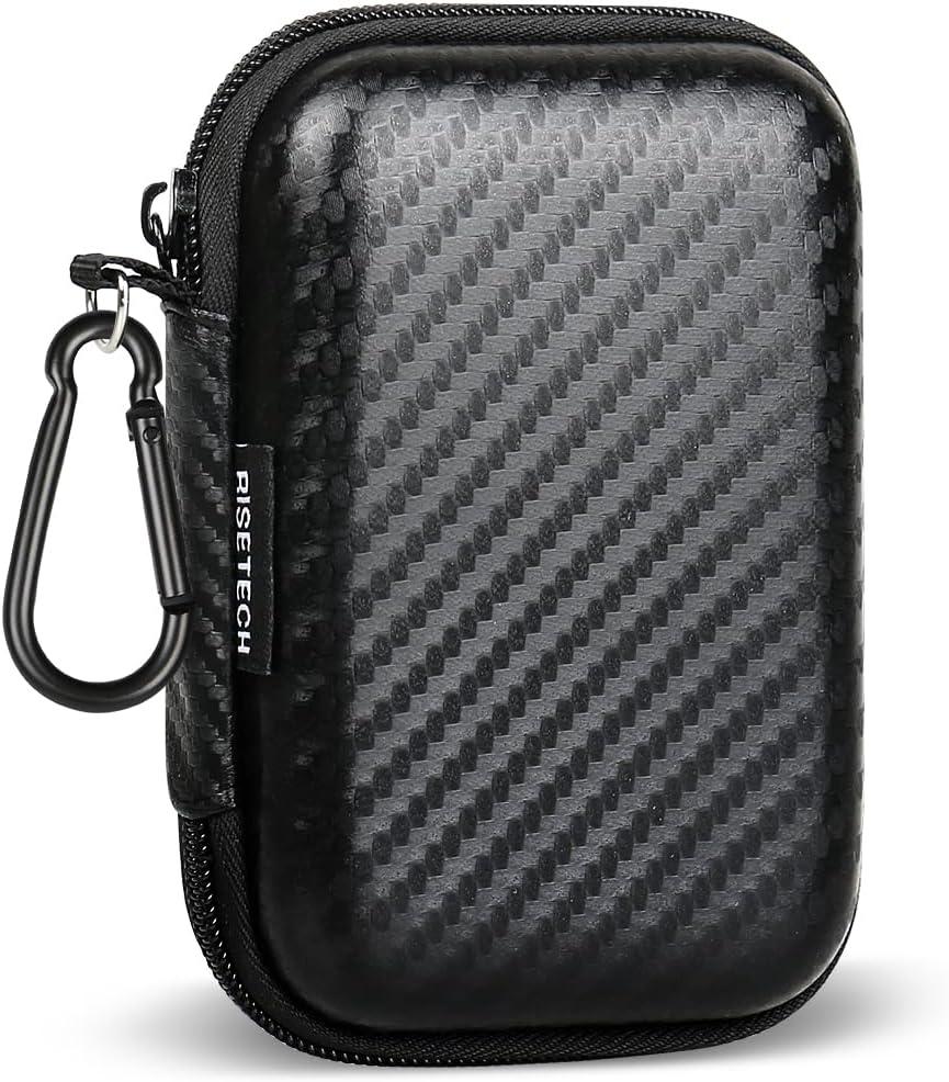 Amazon.com: Earbud Case, RISETECH Earphone Carrying Case Holder Storage ...
