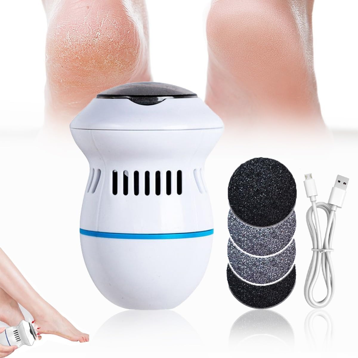 Amazon.co.jp: Lumiskin Foot Grinder, Lumi Electric Foot Grinder, New ...
