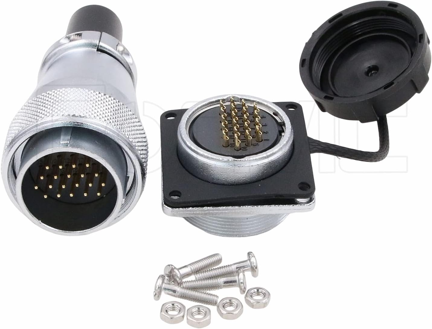 Amazon.com: Eonvic WEIPU WS28 20 Pin Connector Waterproof IP67 Metal ...