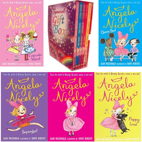 Angela Nicely Collection Alan MacDonald 5 Books Bundle Gift Wrapped ...