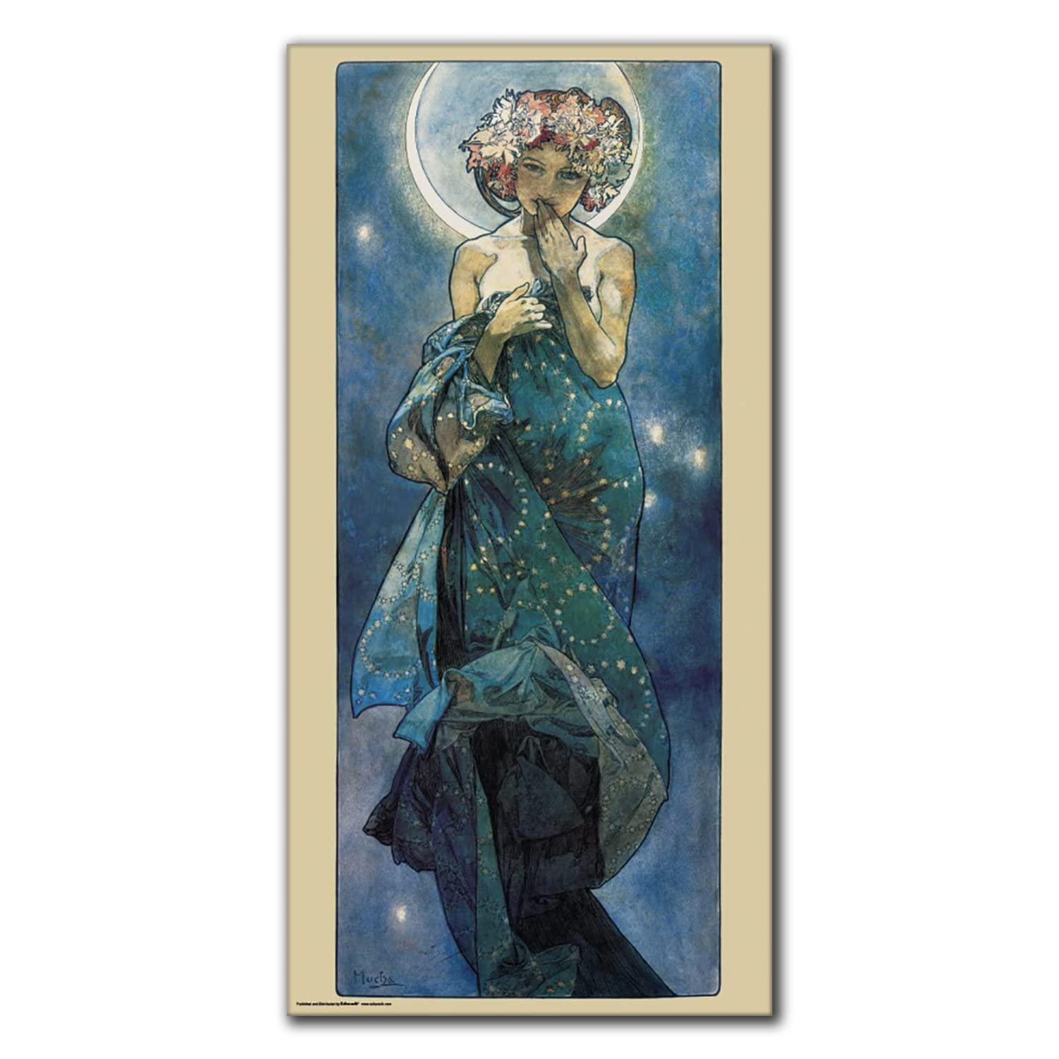Alphonse Mucha Moon Print