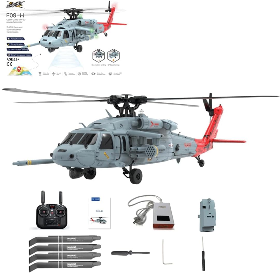 Amazon.com: Razordon 1/47 Scale RC Helicopter, F09-H SH60 Seahawk 2.4G ...