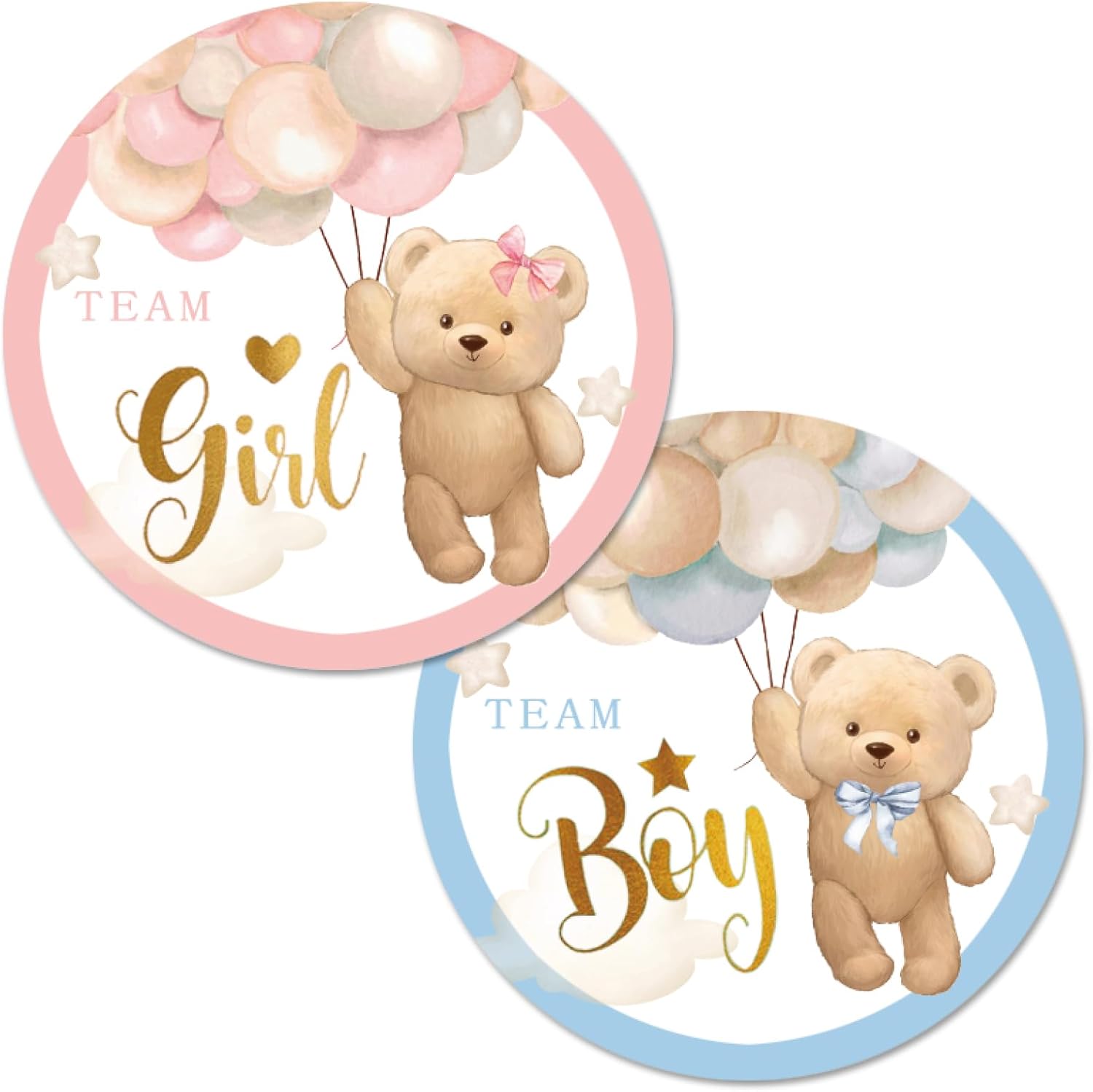 Amazon.com: JarThenaAMCS 100Pcs Cute Bear Stickers Roll Team Boy Team ...