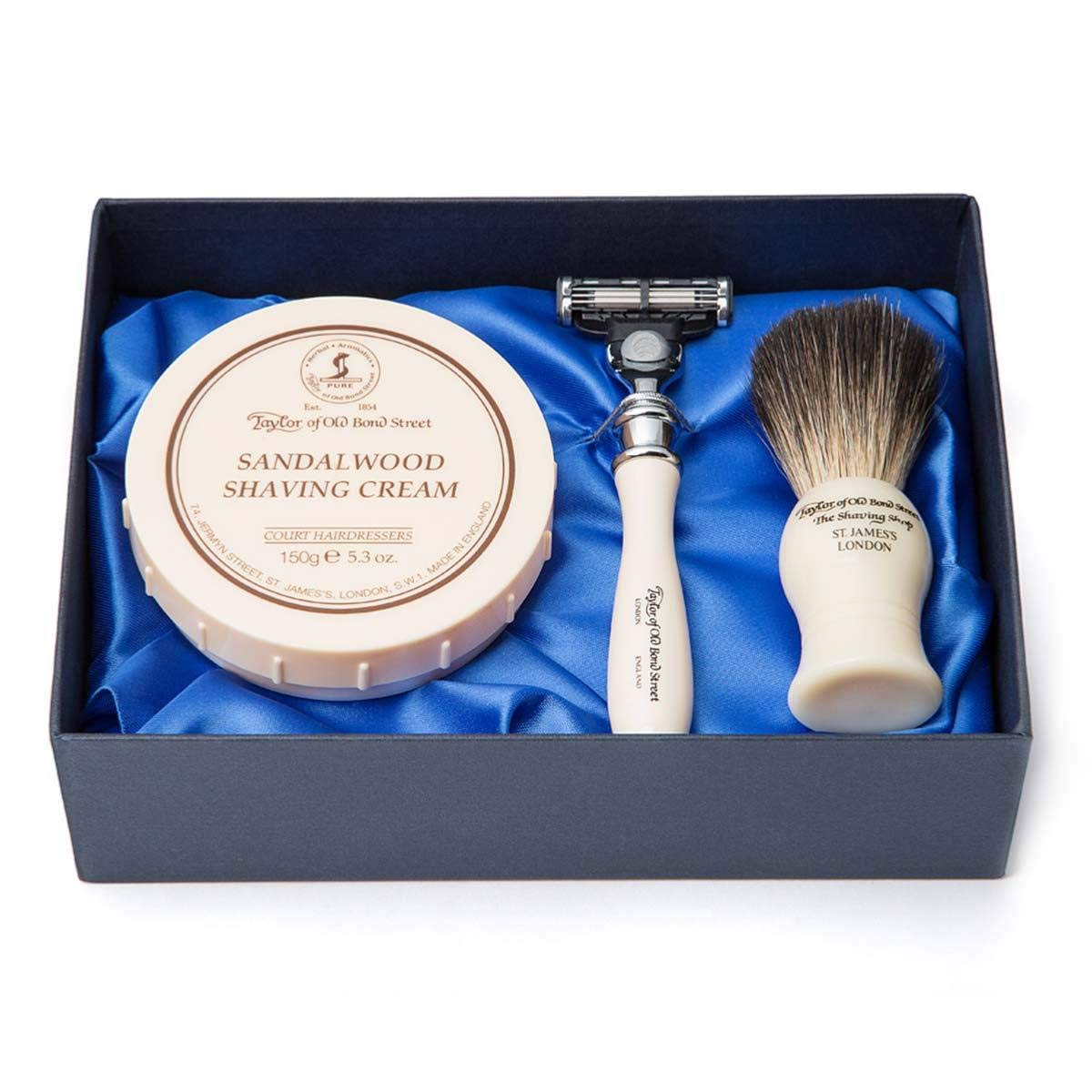 Amazon.com: Victorian Sandalwood Satin Lined Gift Box shave kit by ...