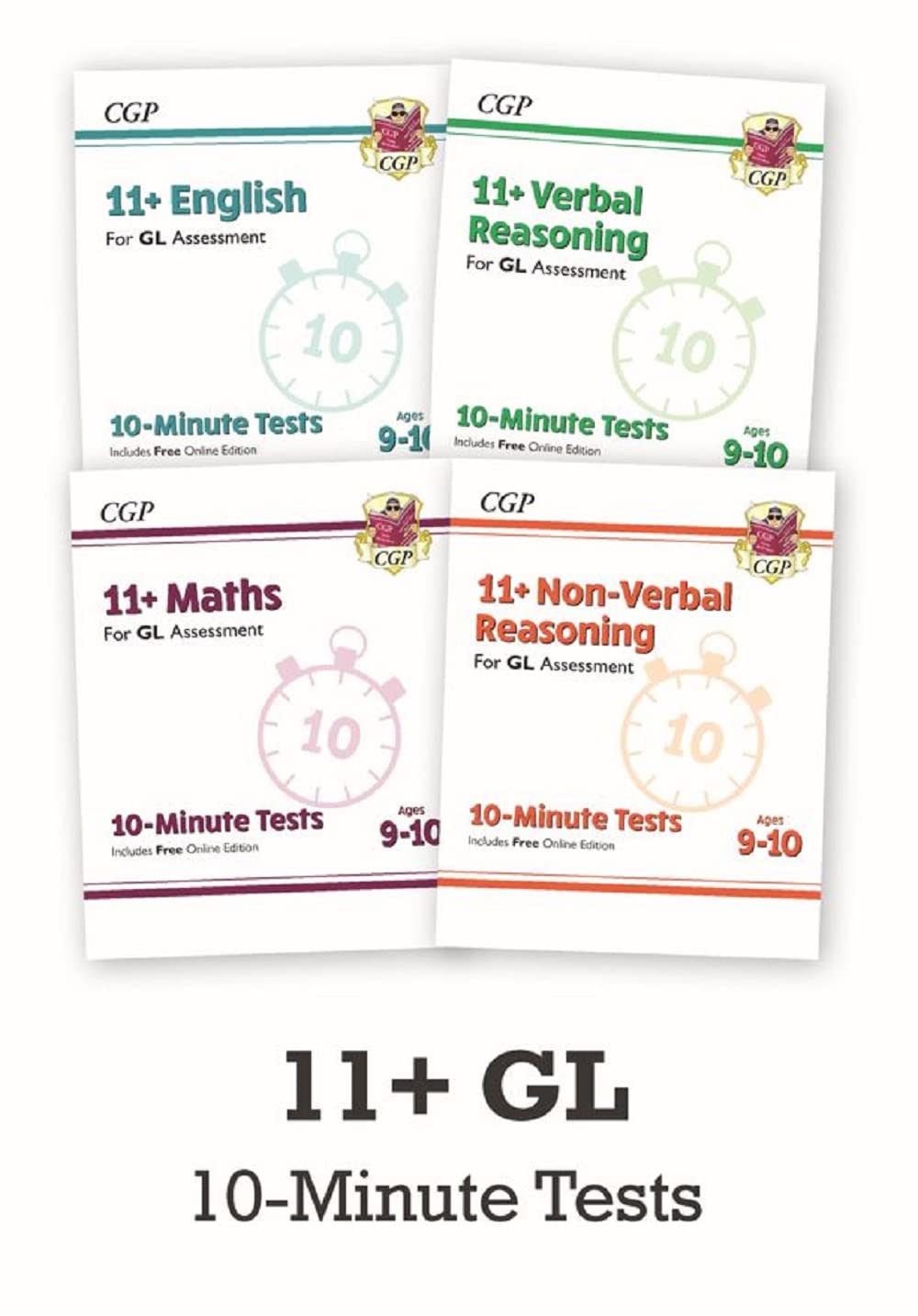 11+ GL Ages 9-10: 10-Minute Tests Bundle for English, Maths, Verbal and ...