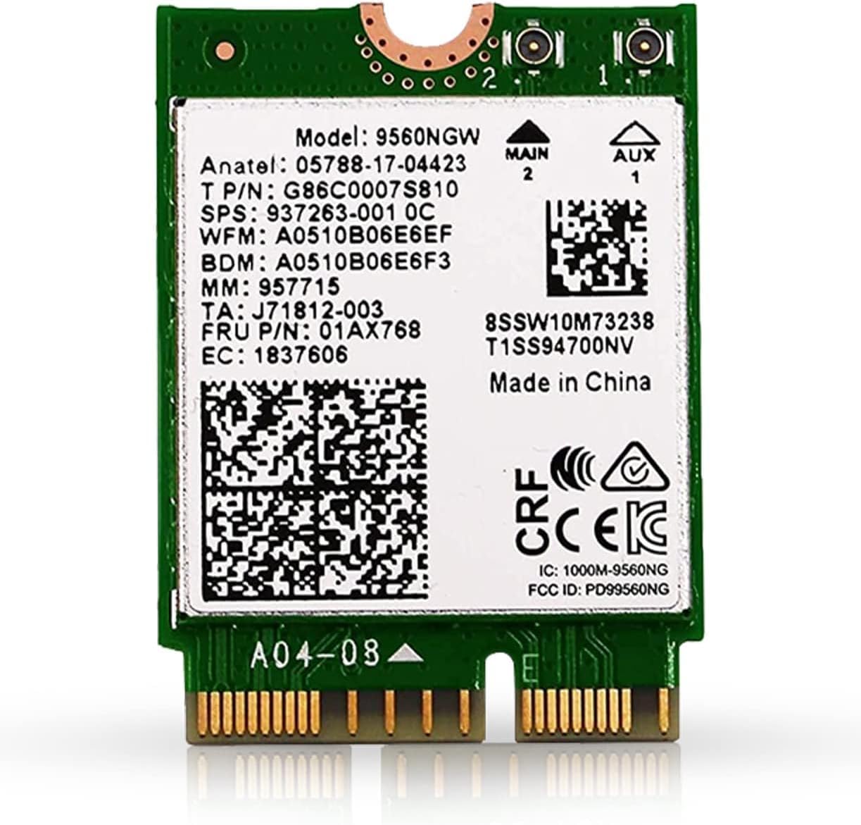 Intel Dual Band Wireless-AC 8265NGW, 2230, 2x2 AC + BT, Vpro : Amazon ...