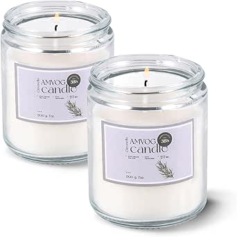 Amazon.com: AMVOG Luxury Vanilla Soy Candles | Large 3 Wick Jar Candle ...