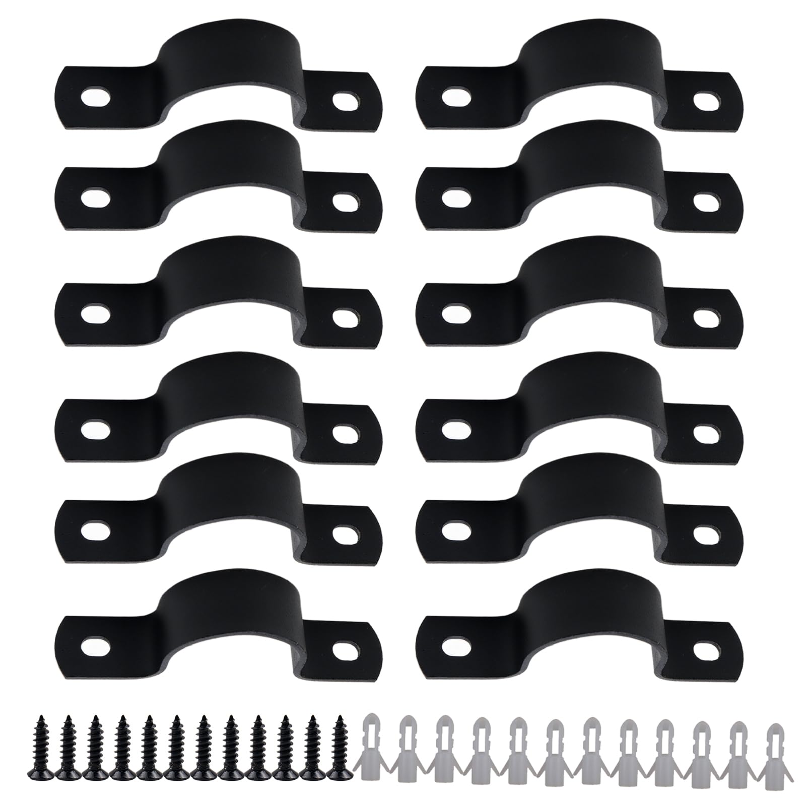 Snapklik.com : DN25 Pipe Strap, 1 Inch Two Hole Fixing U Bracket, Rigid ...