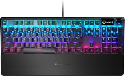 Amazon.com: SteelSeries Apex 5 Hybrid Mechanical USB Gaming Keyboard ...