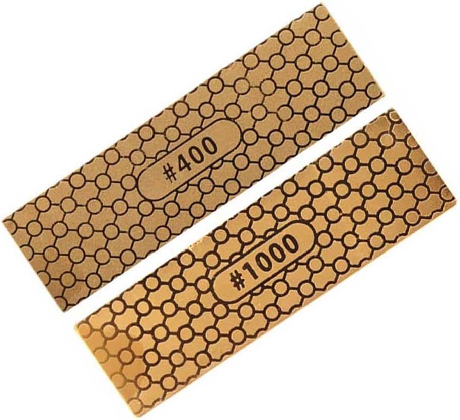 Golden color double side sharpening stone for kitchen tool, carpenter's ...