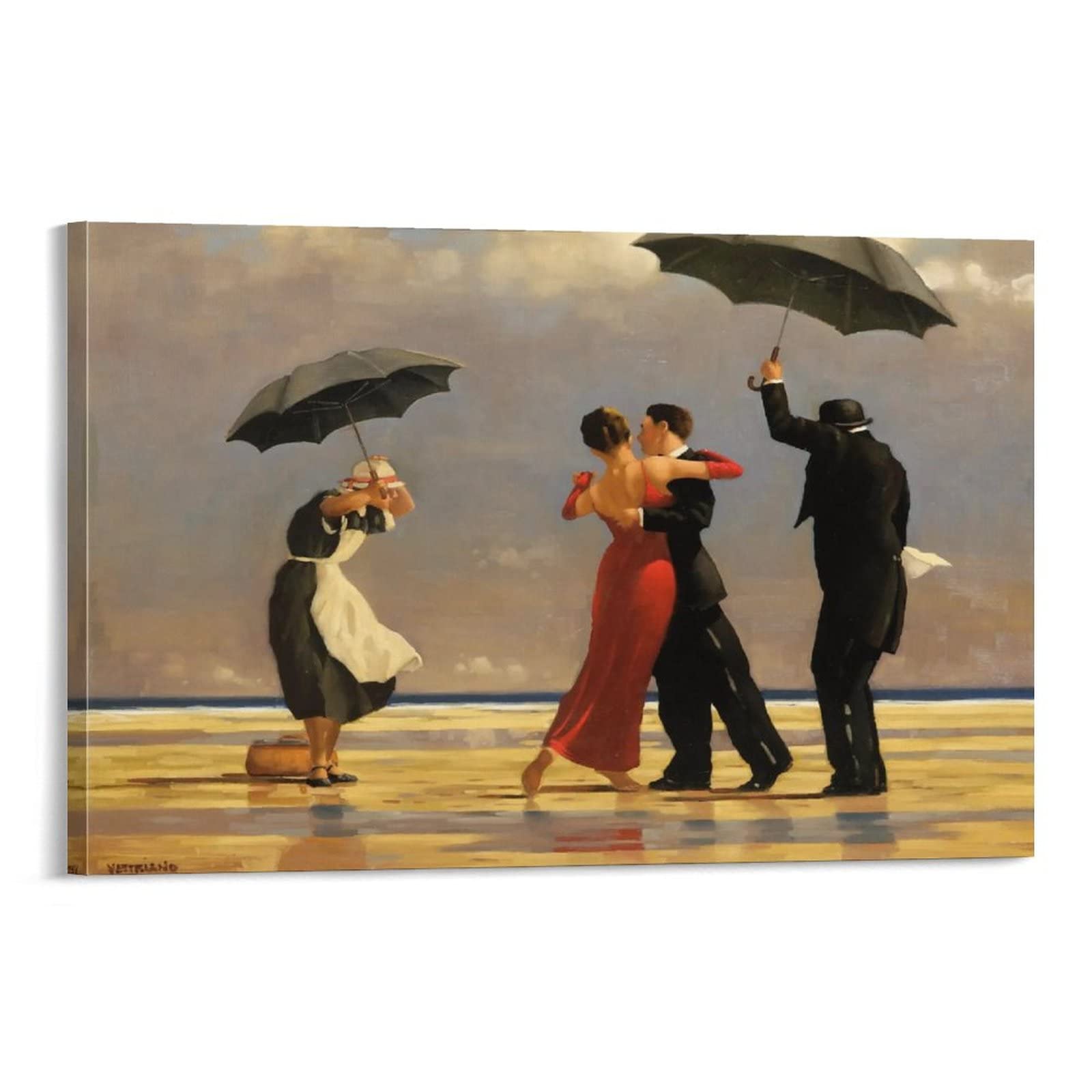Amazon.com: Art Poster The Singing Butler Jack Vettriano Artwork Canvas ...