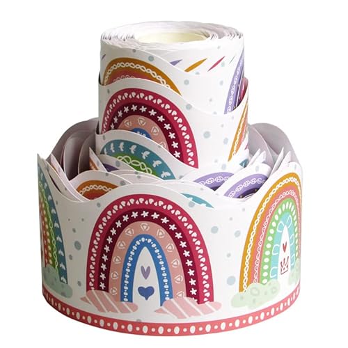 Rainbow Bulletin Board Borders Boho Rainbows Classroom - Want It All