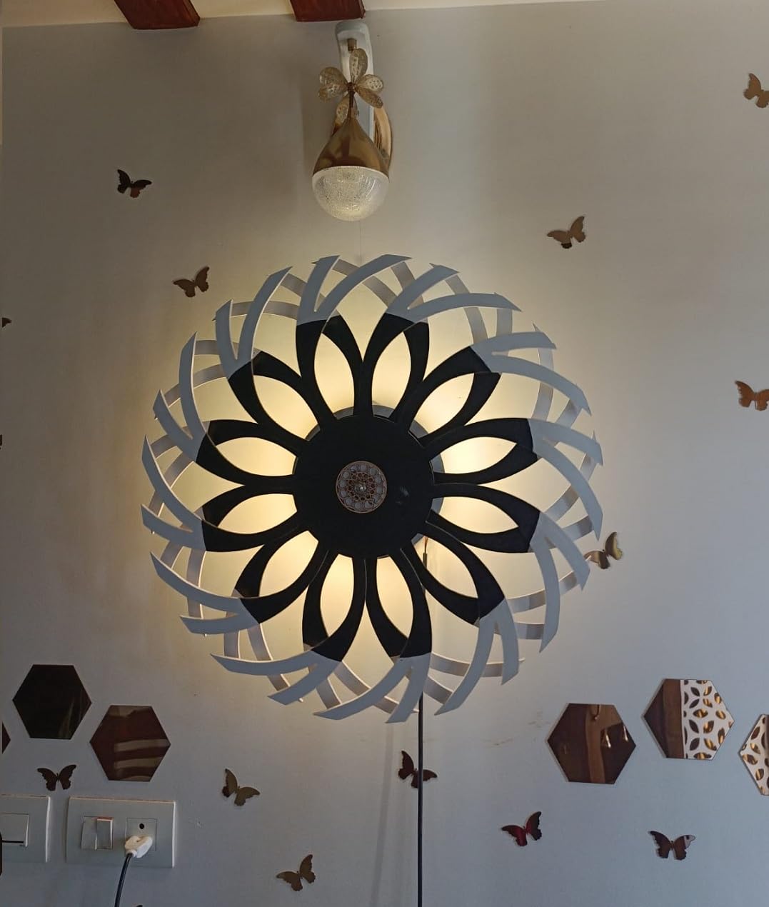 Buy URJA Wheels Wooden Home Decor Kinetic Sculpture for Home Interior ...