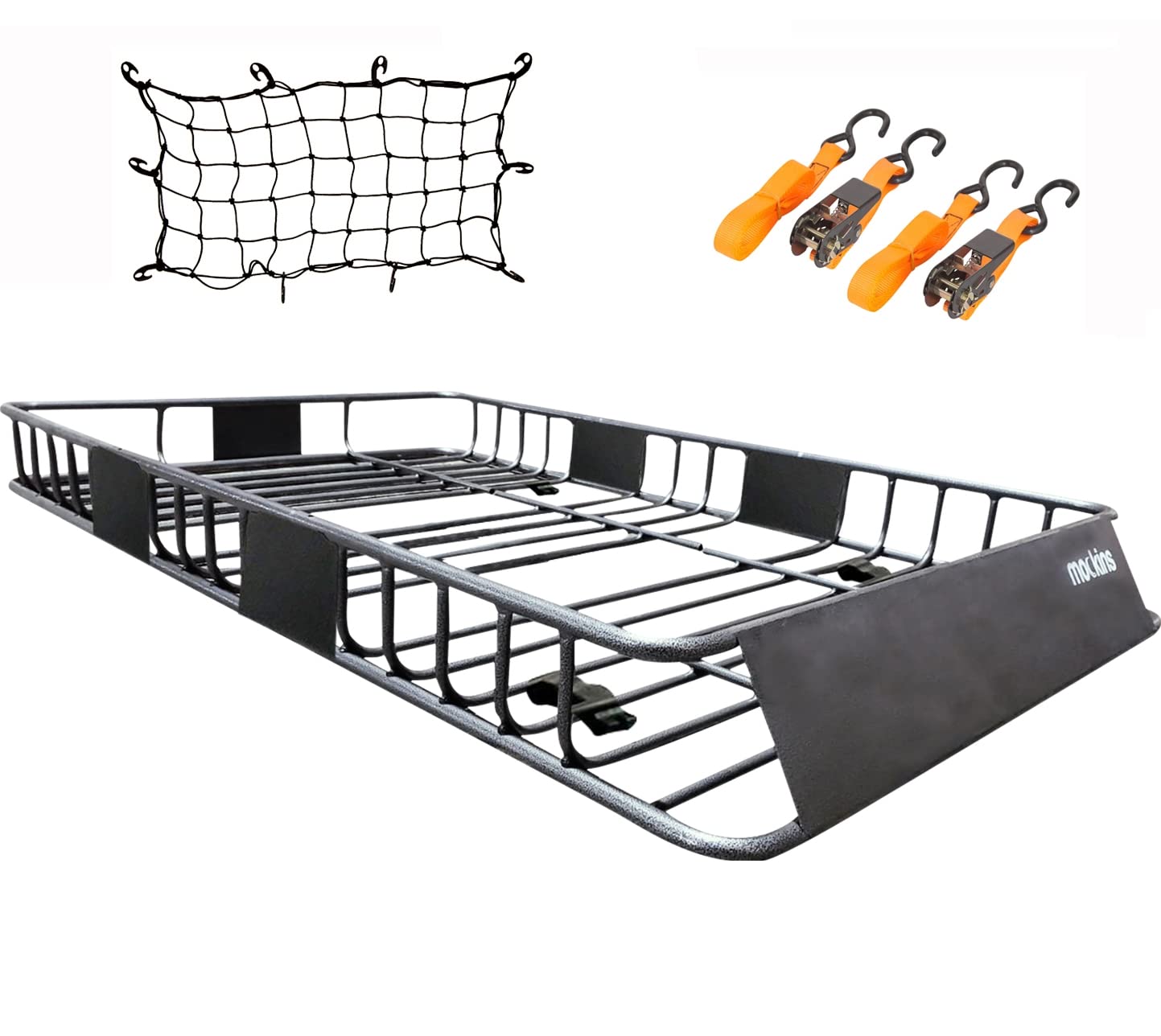 Mockins Roof Cargo Basket 64x39x6 Extendable Cargo Roof Rack Cargo ...