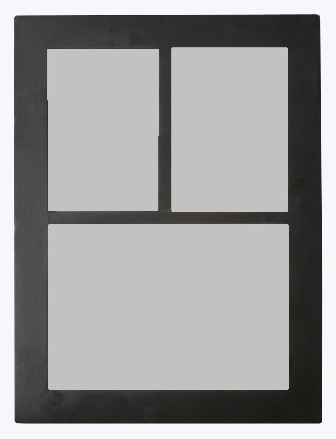 Amazon.com: Displays2go Black Finish Wood Segmented Collage Photo Frame ...