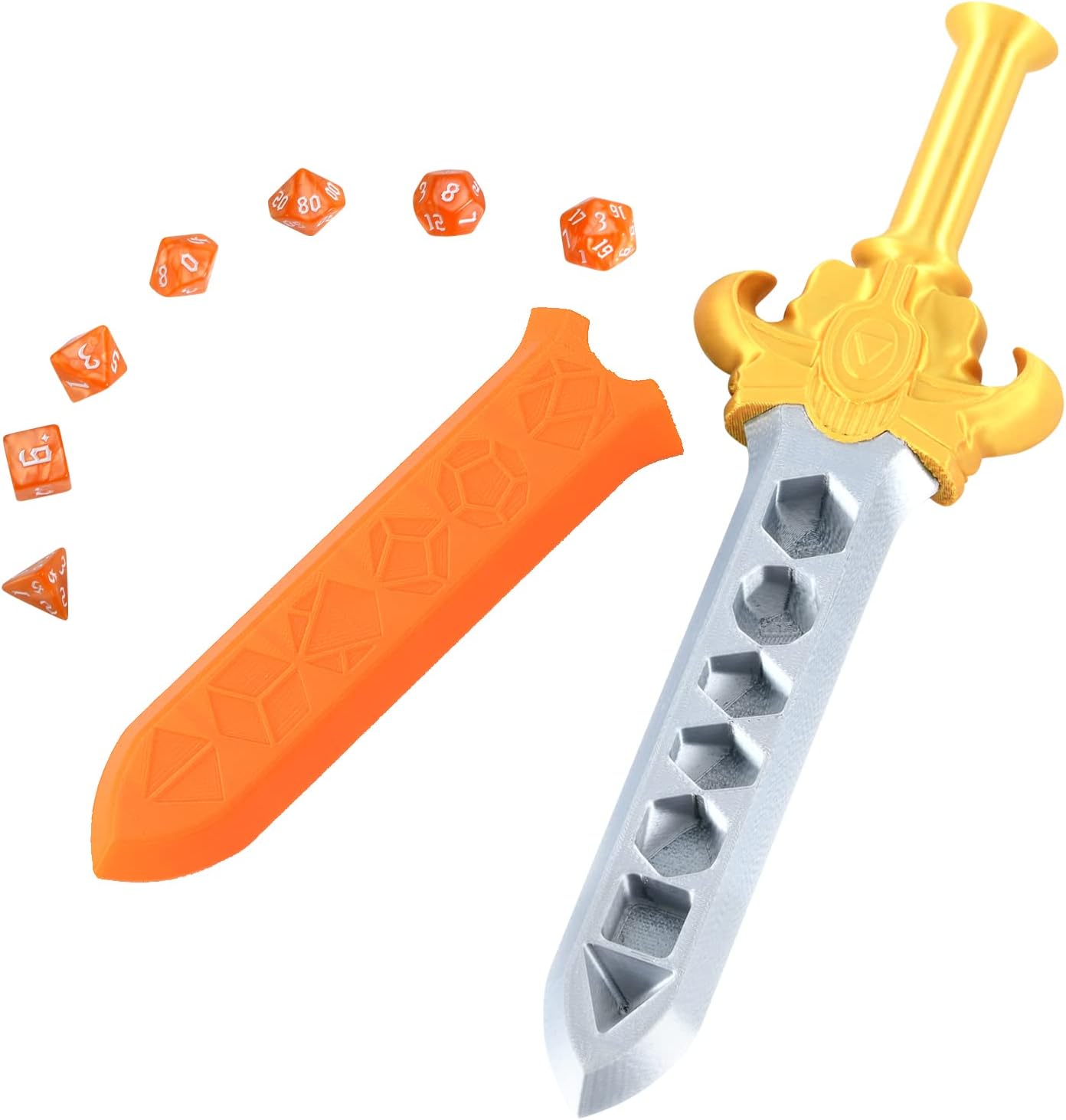 Amazon.com: Dice Dagger with 7PCS D20 Dice Dungeons and Dragons Dice ...