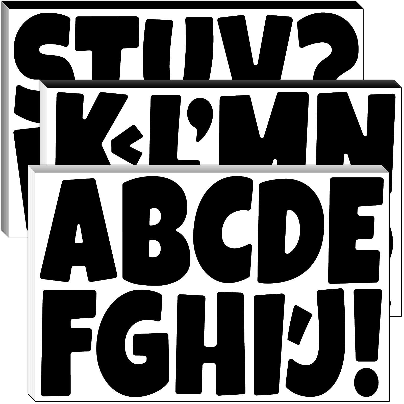 Snapklik.com : Bemeol 288 Piece Letter Stickers 24 Sheets 3 Inch ...