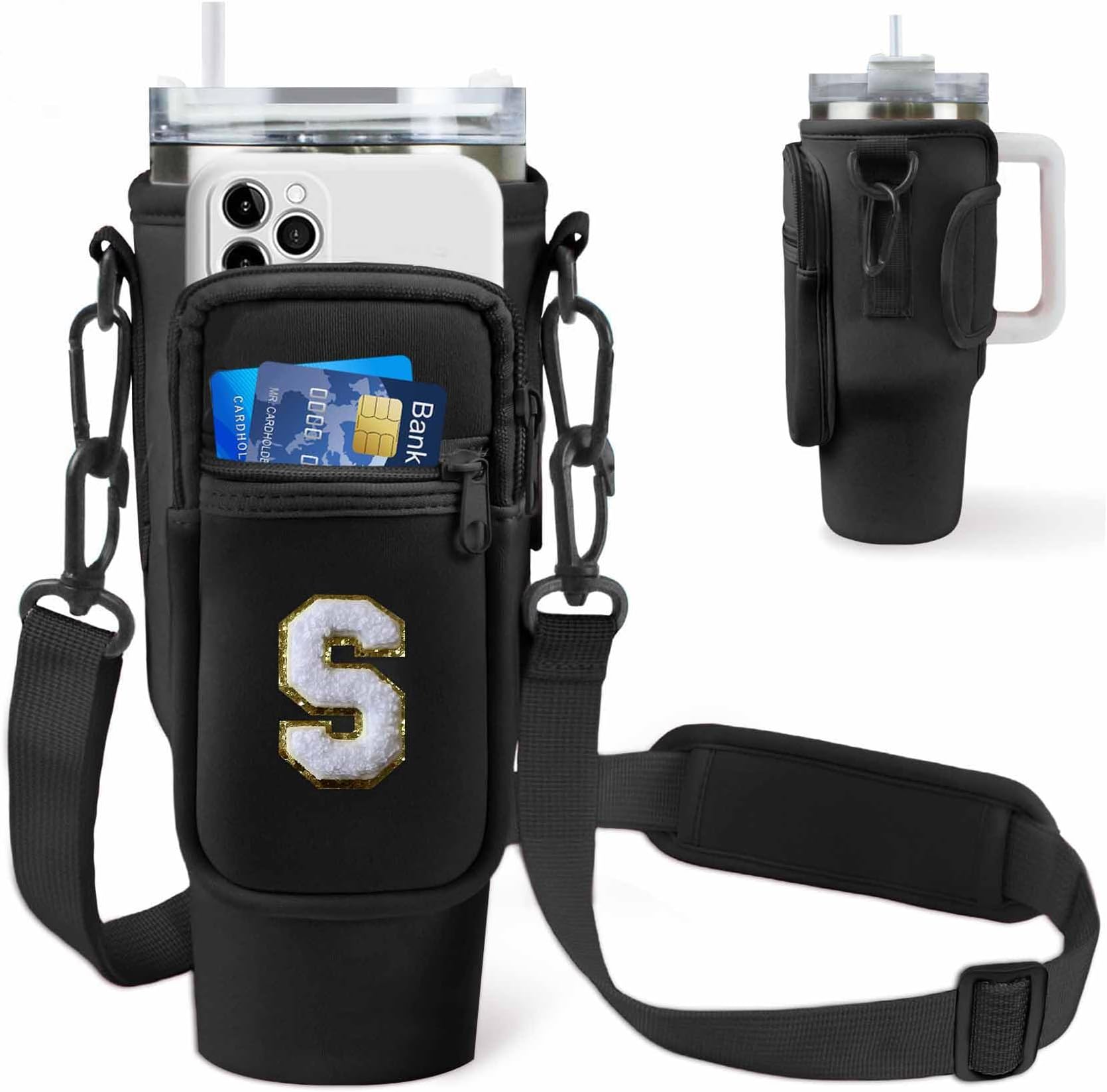 Amazon.com: Crossbody Carrier Bag with Phone Pocket for Stanley 40 oz ...