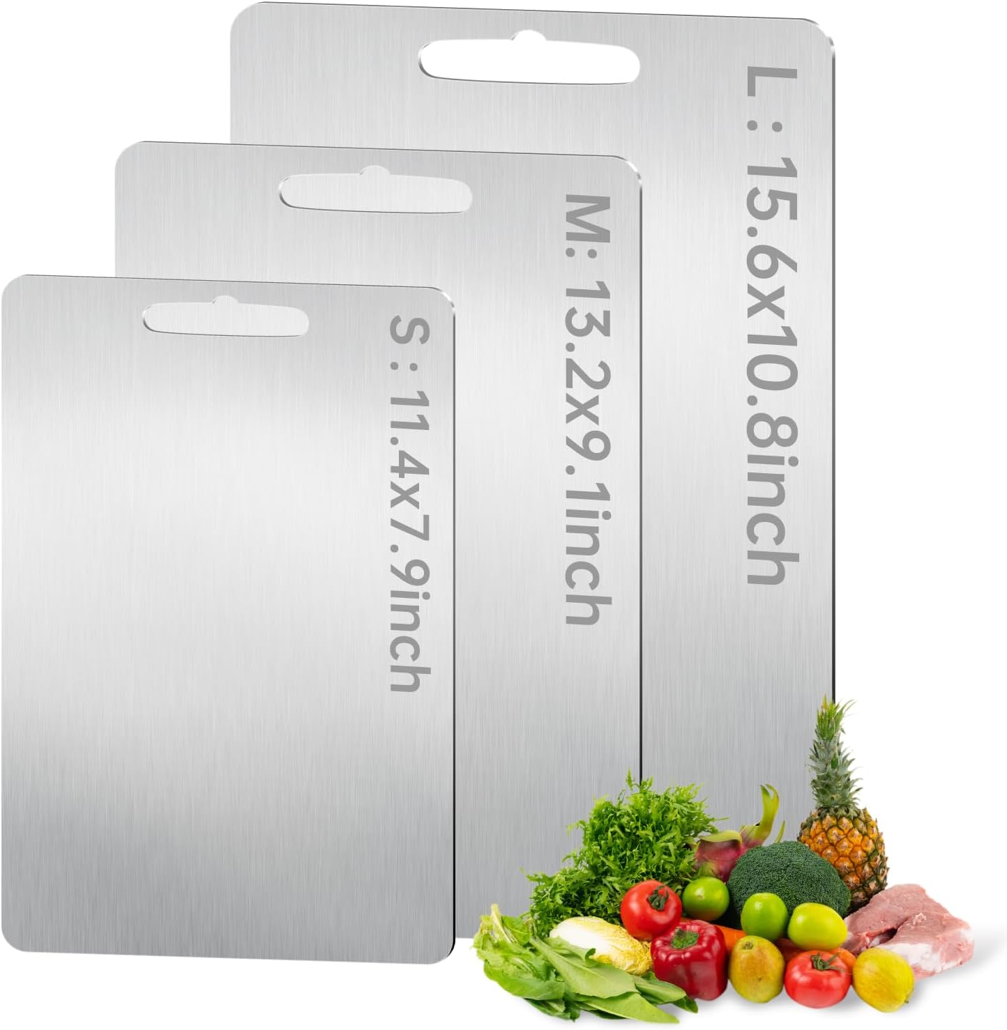 Amazon.com: BLACKYEW Stainless Steel Cutting Board, Double Sided ...