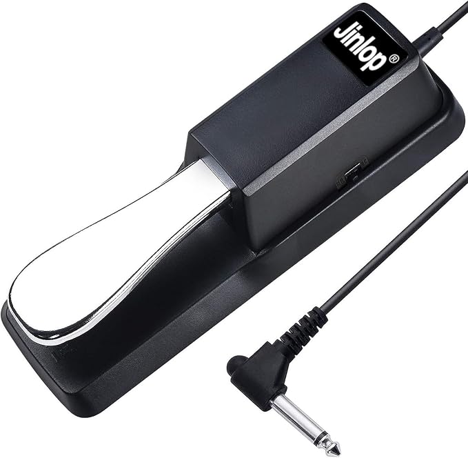 Amazon.com: Jinlop Sustain Pedal for Keyboard, Anti-slip Sustain Foot ...