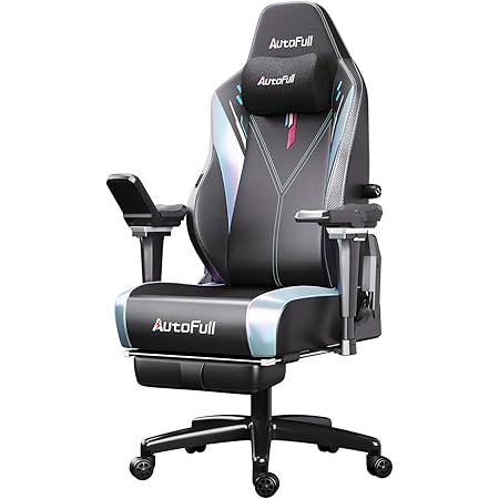 Amazon.com: AutoFull C3 Gaming Chair Office Chair with Ergonomic Wingless Cushion PU Leather ...