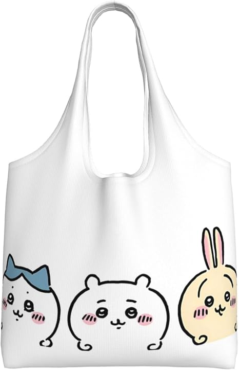 Amazon | [CHUNLONG] ショッピングバッグ ちいかわ ハチワレ エコバッグ 折りたたみ 買い物袋 コンパクトバッグ 大容量 ...