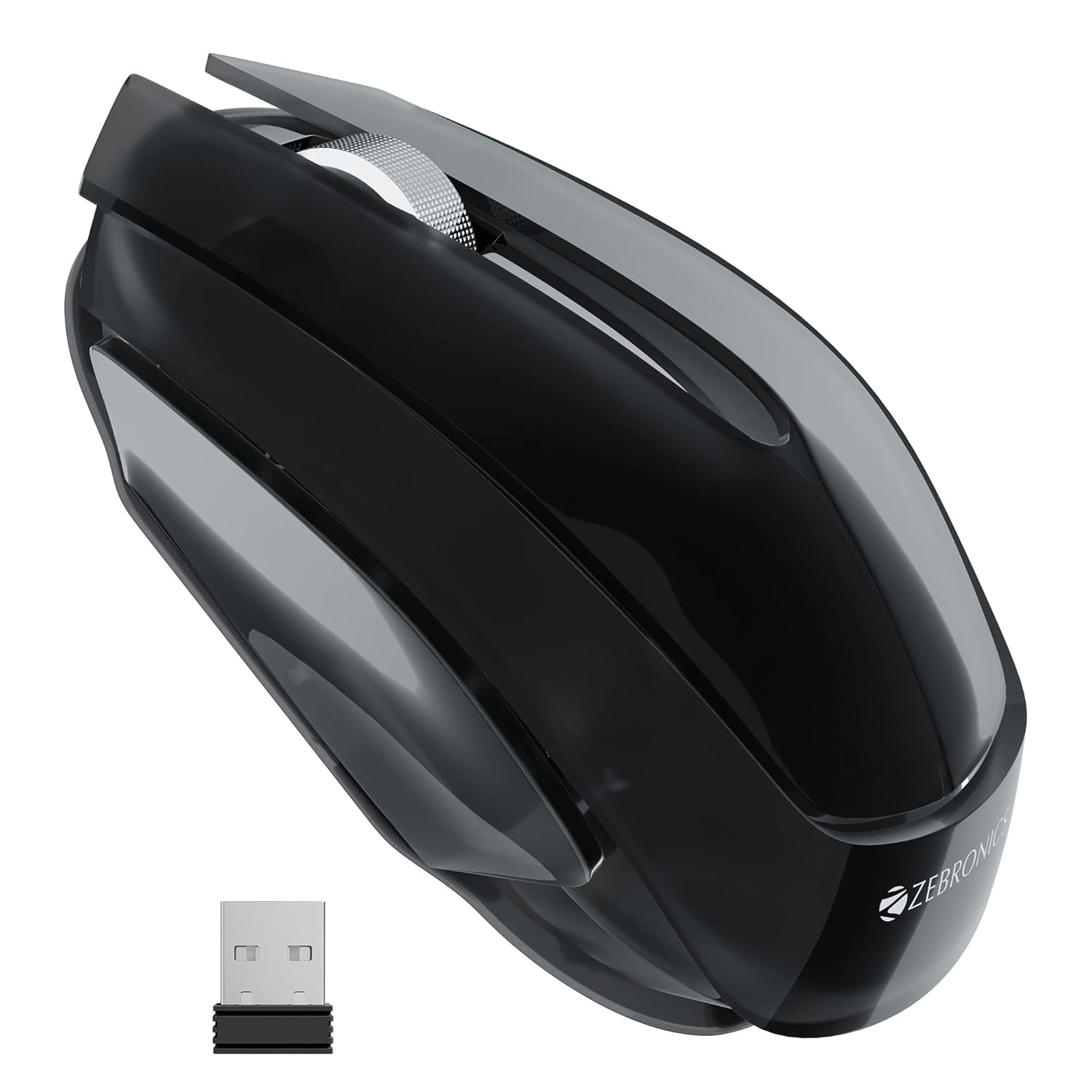 Amazon.in: Buy ZEBRONICS Clear Wireless Mouse with 2.4GHz Wireless ...
