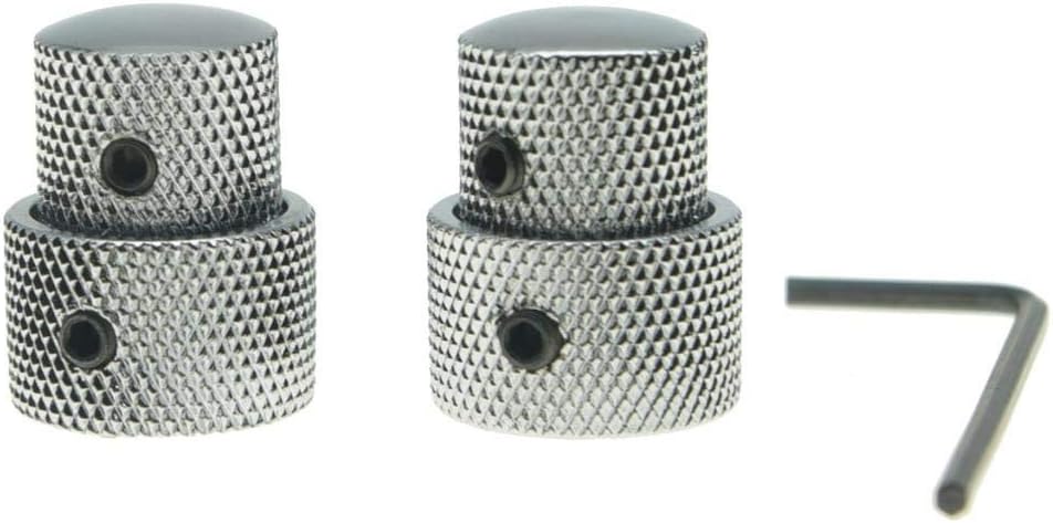 Amazon.com: Pack of 2 Metal Dual Concentric Stacked Control Knobs ...