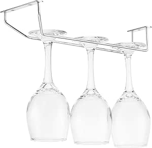 Amazon.com: FOMANSH Wine Glass Rack - Under Cabinet Stemware Rack ...