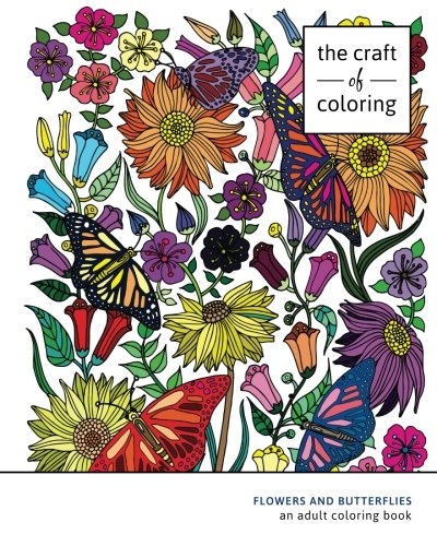 Adult Coloring Book: Flowers and Butterflies: Adult Coloring Books for ...