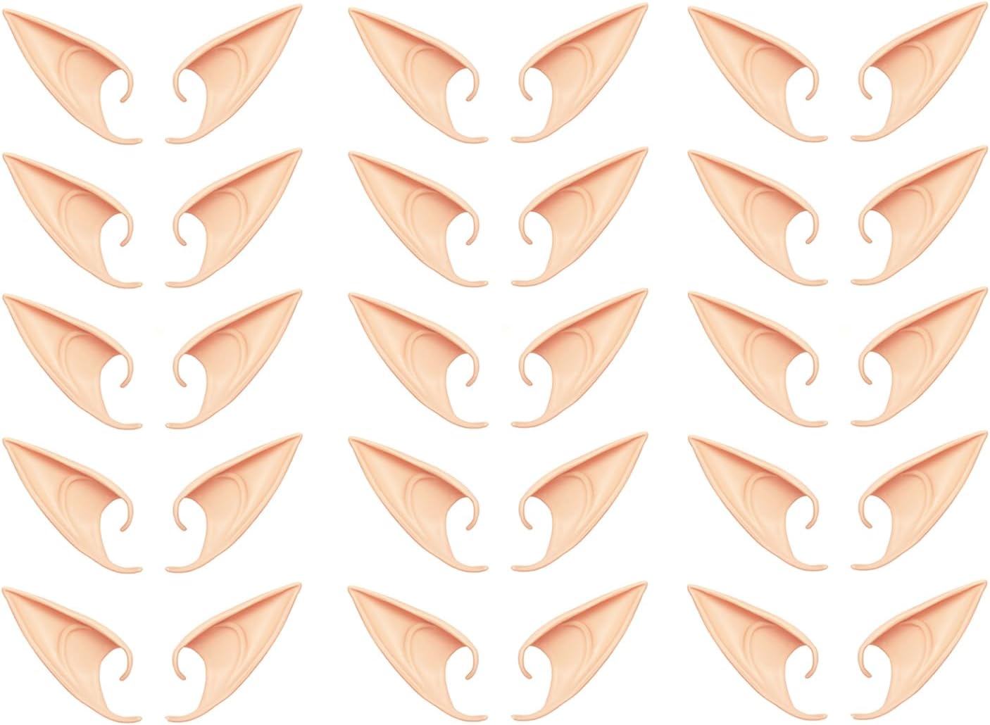 Amazon.com: Jxpinet 15 Pairs Cosplay Fairy Pixie Elf Ears, Soft Ears ...