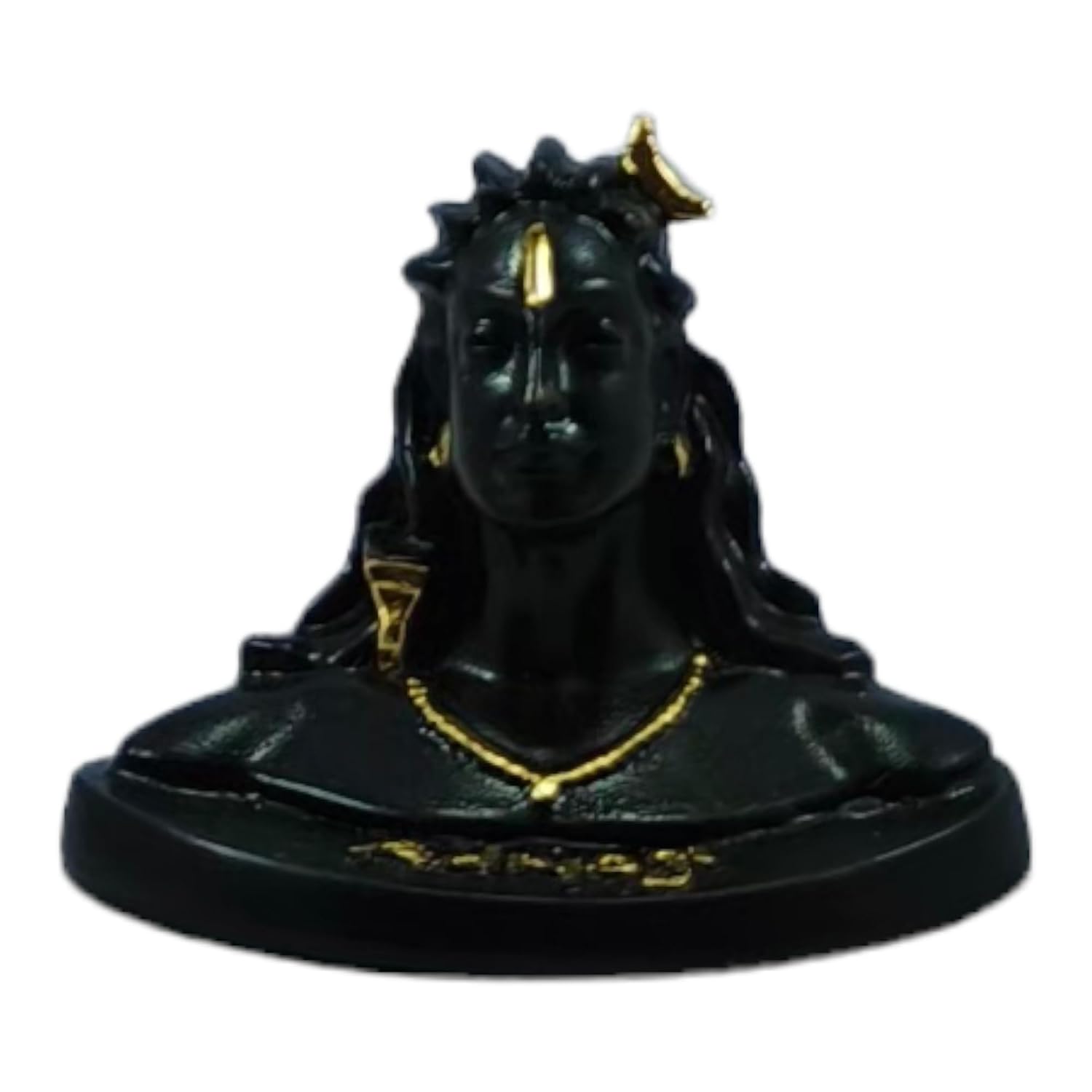 Buy Black Adiyogi Shiva Statue Car Dash Board Staue Mahadev Murti for ...