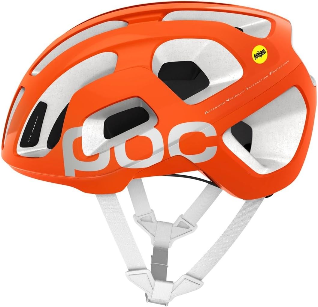Amazon.com : Poc Octal AVIP MIPS Road Helmet ORNG-Hydr-White Small ...