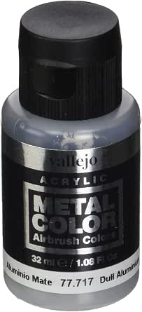 Amazon.com: Vallejo Dull Aluminum Metal Color 32ml Paint : Arts, Crafts ...