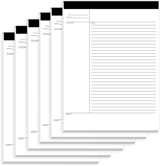 Amazon.com : Uzant 6 Pack Notepads 8.5 x 11, 300 Sheets College Ruled ...