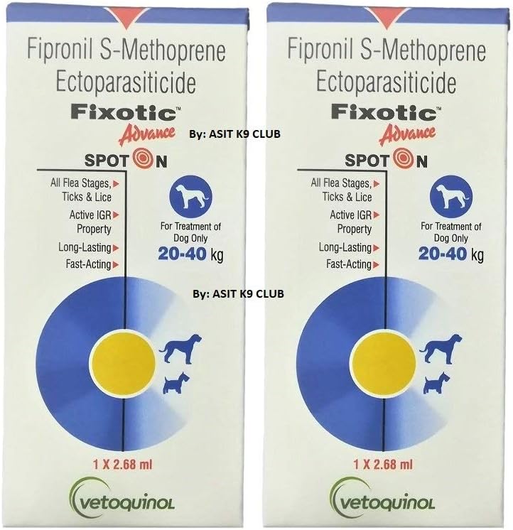WIGGLES Eraditch Spot on for Dogs Fleas Ticks Remover Treatment Drops 5 ...