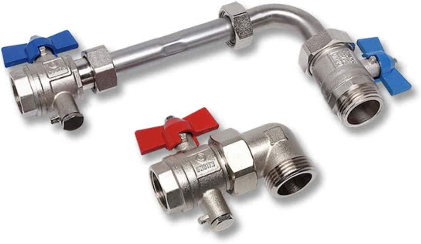 Vertical Caliper Connection Set with 3 Ball Valves, 3/4 Adapter Tube ...