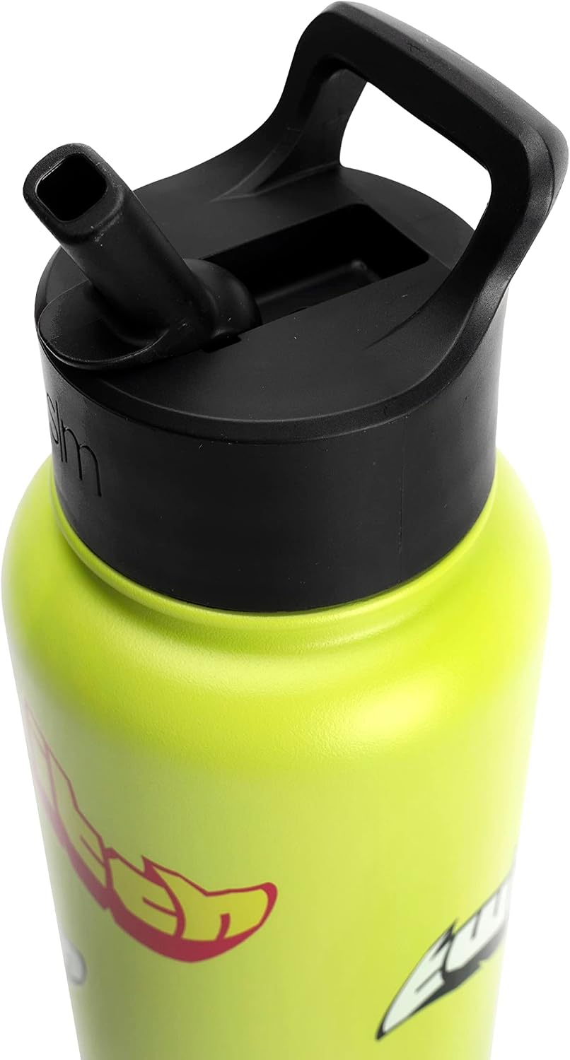 Twitch 32oz Water Bottle Straw Lid - Green Warped Twitch
