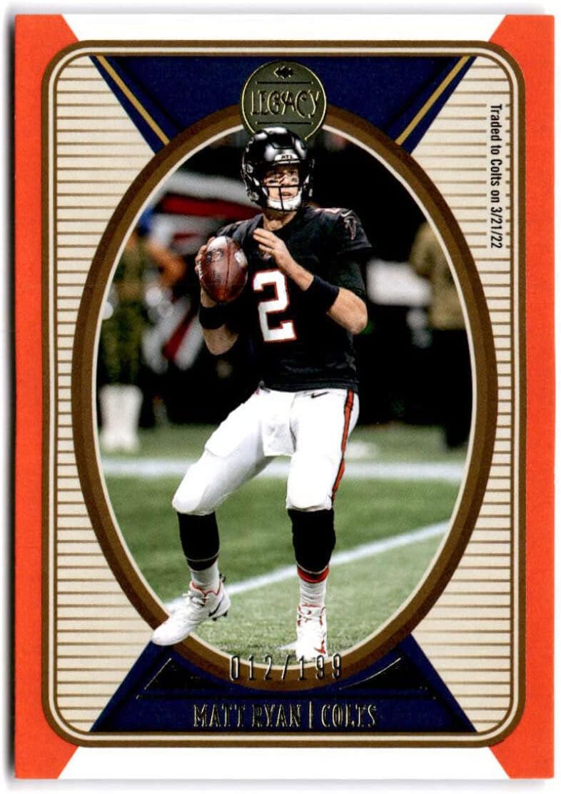 Amazon.com: 2022 Legacy Orange #4 MATT RYAN /199 Indianapolis Colts ...