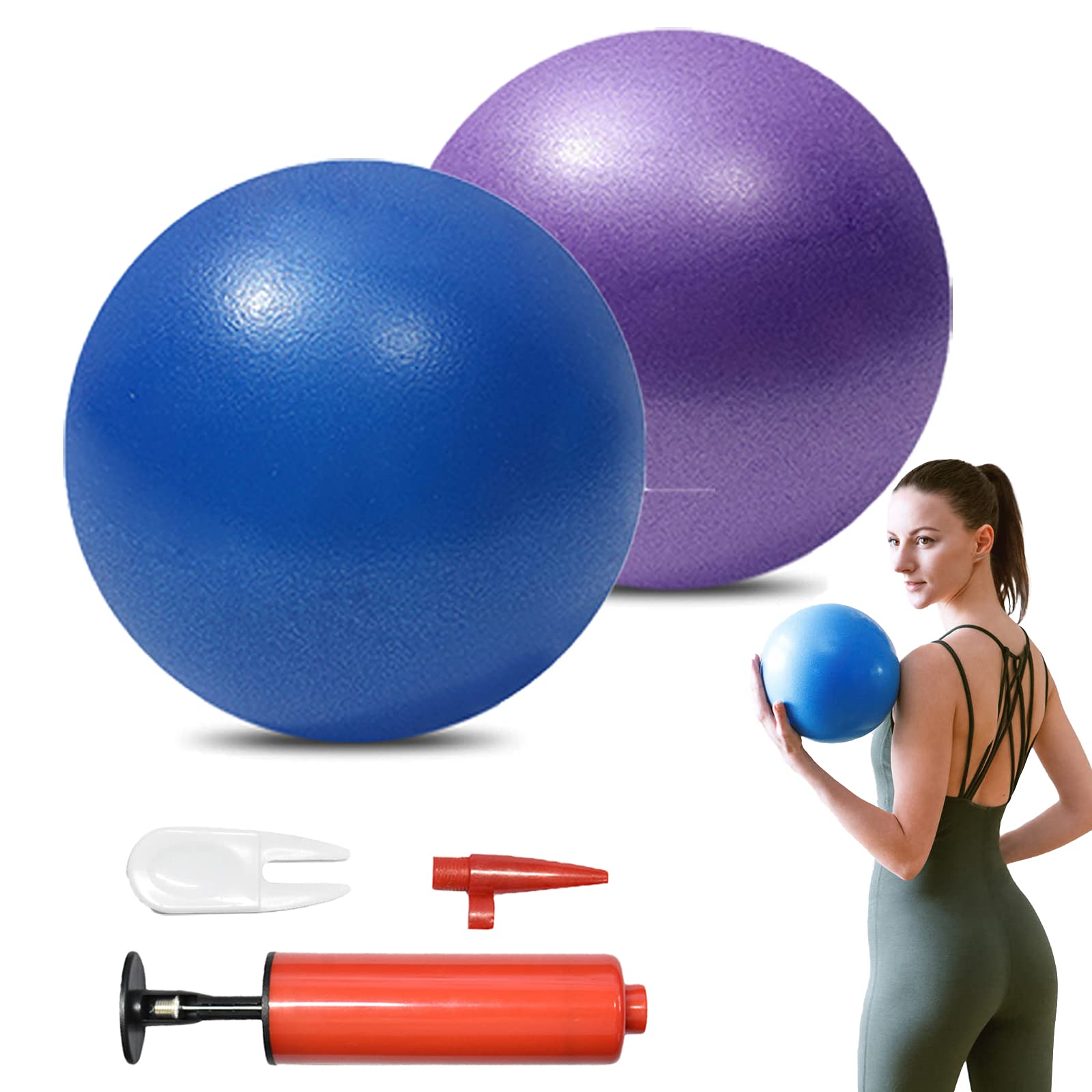 2 Pcs Pilates Exercise Ball Mini 6 Inch Yoga Ball | Desertcart Israel