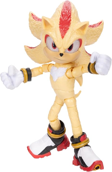 Sonic 3 The Movie | Super Shadow Articulated Figure | Official License ...