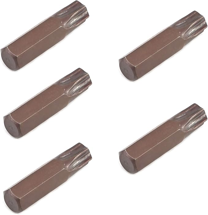 Utoolmart T45 Magnetic Torx Screwdriver Bits, 8mm Hex Shank 1.26-inch ...