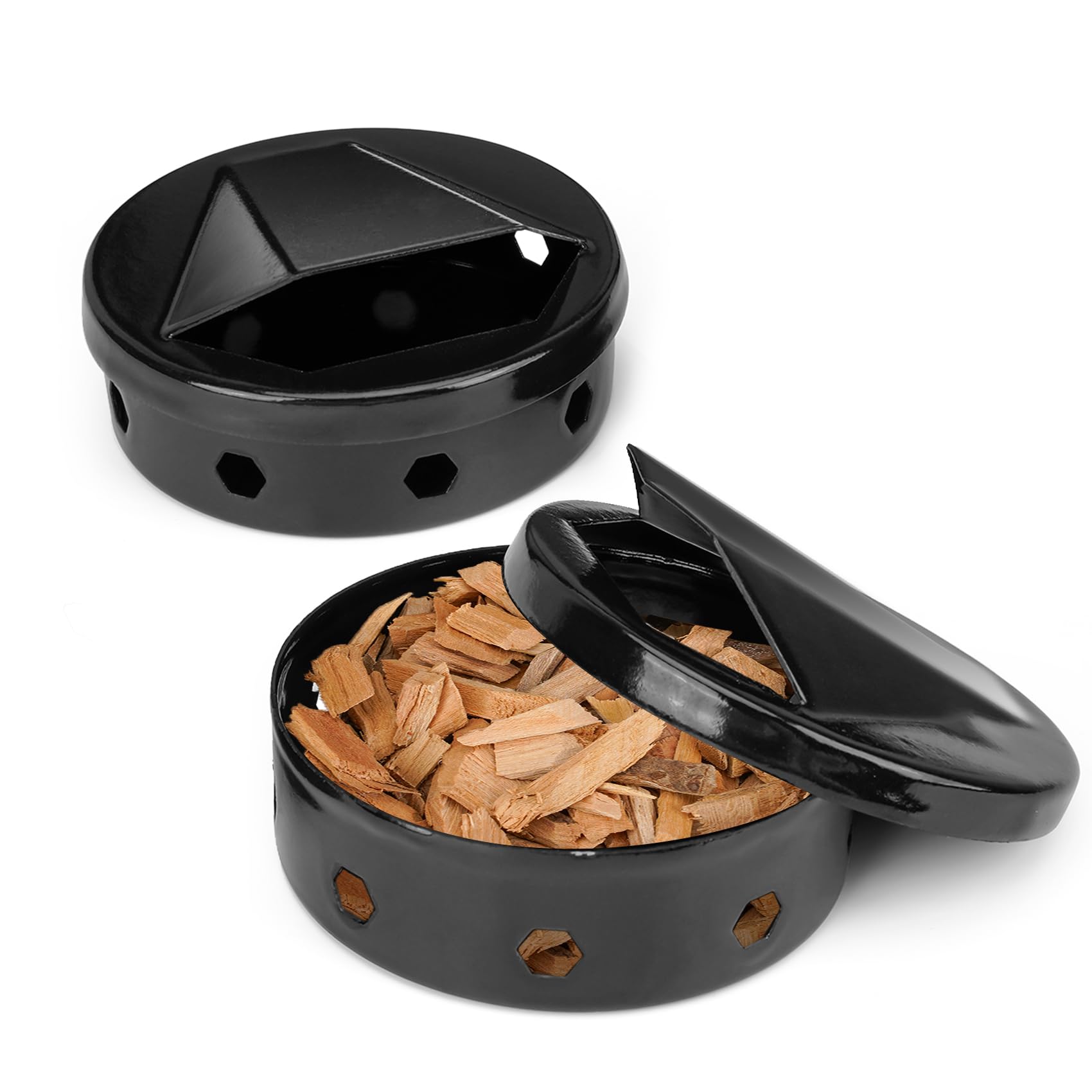 Amazon.com: Onlyfire Wood Chip Smoker Box, 2 Pcs BBQ Smoker Box with ...
